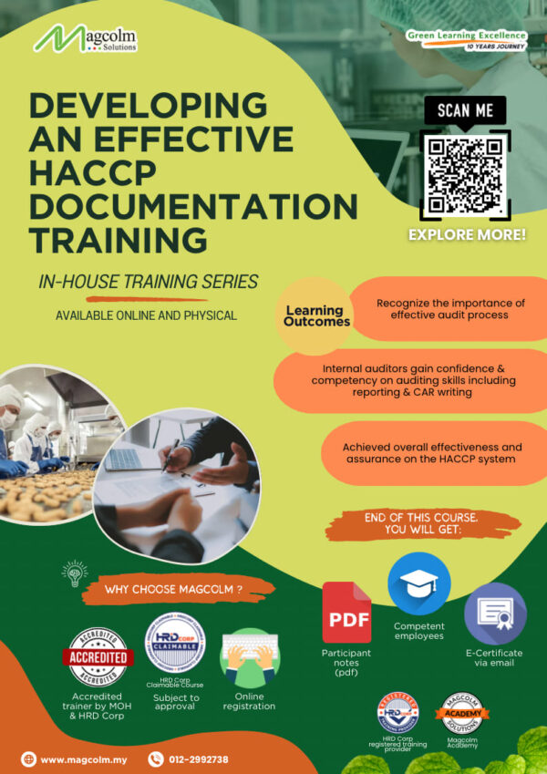 Developing HACCP Documentation Training In-House (Customized)